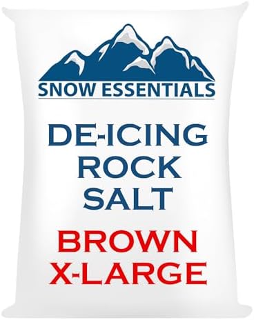 25 KG Bag Rock Salt for Keeping DRIVEWAYS and Paths Clear of ICE/Snow ...