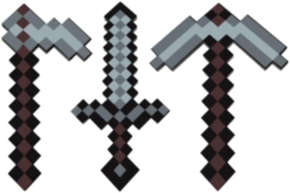 Amazon.com: 3PCS Sword Toy,Foam Pickaxe and Sword Hoe for Game Toys ...