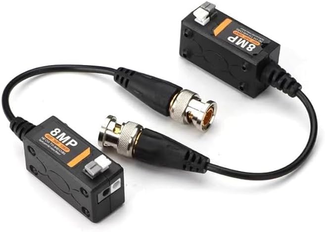 MAXXION 8MP Passive Video Balun, Push-Terminal CCTV Accessories 1080P ...