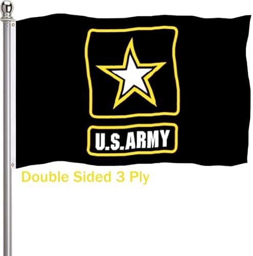 Amazon.com : US Army Military Flag 3x5 Outdoor Double Sided 3 Ply ...