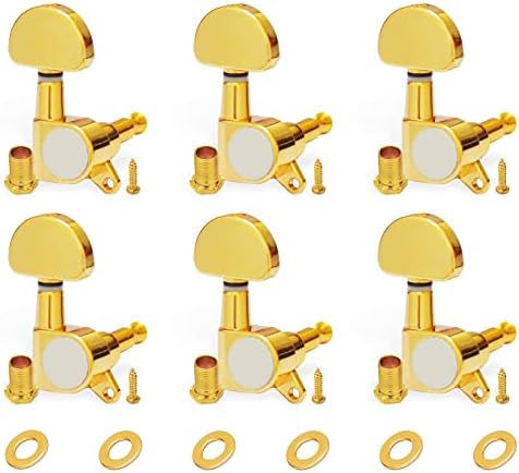 Amazon.com: SAPHUE 6 Pieces 6R Guitar tuner pegs,Guitar Sealed Fan ...