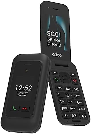 ADOC SP1 - Teléfono Móvil para Personas Mayores, Teclas e Iconos Grandes, Botón SOS, Android, 4G ...