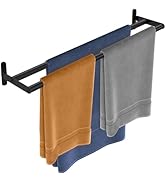 Amazon.com: XEENEW Double Towel Bar, 24 Inch Towel Racks for Bathroom ...