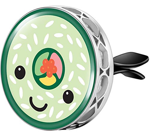 Wild Essentials Enamel Finish Sushi Roll Aromatherapy Car Air Freshener Essential Oil Car Vent ...