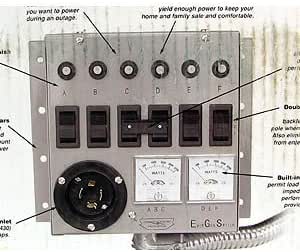 Connecticut Electric EGA67501A EmerGen Switch, 4-15-Amps and 2-20-Amps ...