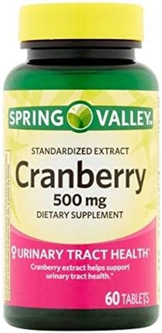 Amazon.com: Spring Valley - Cranberry 500 mg, Standardized Extract, 60 ...