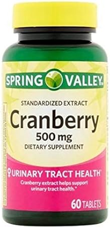Amazon.com: Spring Valley - Cranberry 500 mg, Standardized Extract, 60 ...
