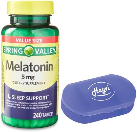 Amazon.com: Hayvi Melatonin Tablets Dietary Supplement Value Size, 5 mg ...
