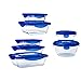 Pyrex Cook & Go Set of glass food storage container with airtight and ...