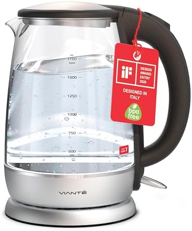 Amazon.com: KRUPS 1.7L Glass Electric Kettle: Fast-Boiling 1500W with ...