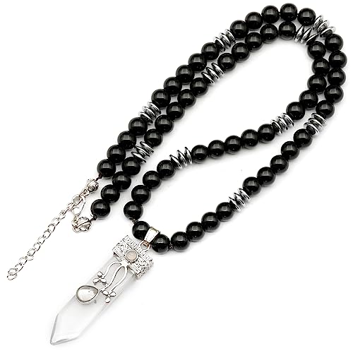 Amazon.com: ElisaJewelryArt - Natural Clear Quartz Big Pointed Sword ...