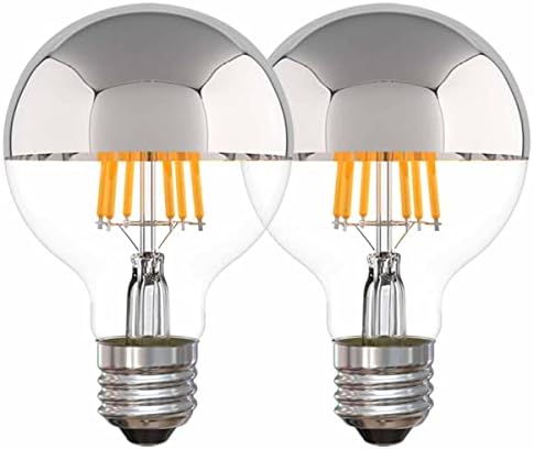 Sylvania 15638 40 WATT Decor Chrome Top Globe Bulb Clear Finish, Single ...