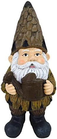 Amazon.com : Alpine Corporation 12" Tall Outdoor Garden Gnome with Bird ...