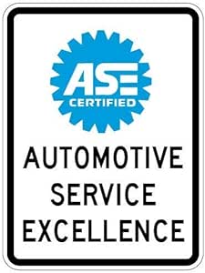 Amazon.com: New Metal Sign Aluminum Sign ASE Certified Mechanics Sign ...