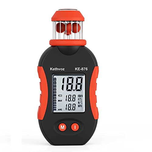 Anemometer Wind Speed Meter Outdoor, Kethvoz Digital Air Flow Tester ...
