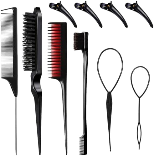 Amazon.com : 10 PCS Hair Tail Tools Set with 2 Pcs French Braid Tool ...