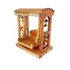 Buy Laddu Gopal Wooden Jhula Lilac Wood Handcrafted Jhola for Kanha Ji ...