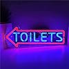 REWIS Custom Toilets Arrow LED Neon Sign, Plug Powered WC Indicator ...