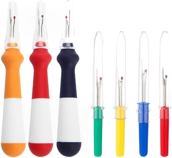 Realm 4 Pieces Seam Rippers Sewing Stitch Thread Unpicker for Quick ...