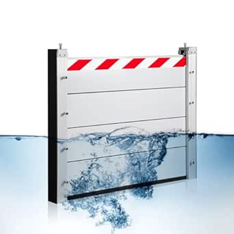 Reusable Aluminum Alloy Flood Barrier for Garage, Basement, Front Door ...