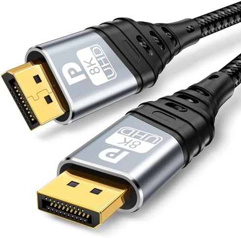 IVANKY DisplayPort Kabel 1.4 2M, 8K@60Hz, 4K@165Hz, 2K@240Hz, DP 1.4 ...