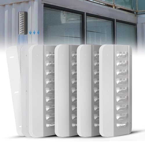 2 Fan Solar Ventilator Kit, Shipping Container Vent with 15W Foldable ...