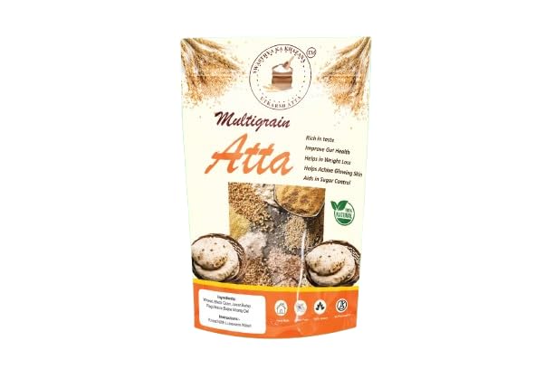 Multigrain Atta 100% Natural, Weight Loss, Sugar Control, High Fiber ...
