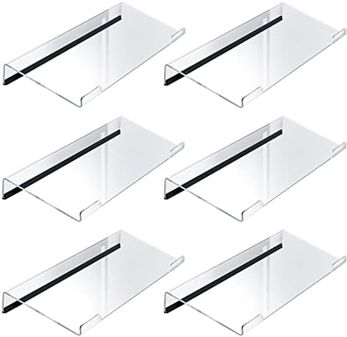 Amazon.com : Crtiin 6 Pieces Computer Keyboard Stands Acrylic Tilted ...