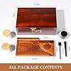 Amazon.com: LXSEREY Acacia Wooden Box with Rolling Tray Set ...