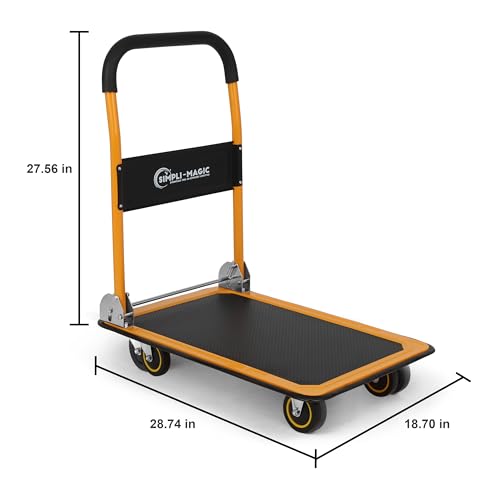 Snapklik.com : Simpli-Magic Push Cart Dolly, Moving Platform Hand Truck ...