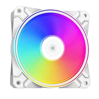 Amazon.com: White RGB Case Fan 5V/3 Pin RGB PC Fan High Airflow RGB PWM ...