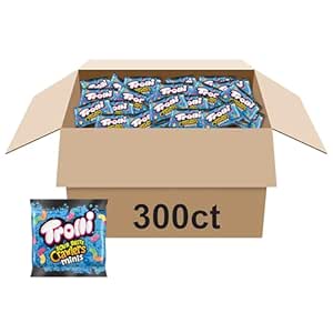 Amazon.com : Trolli Mini Sour Brite Crawlers Candy, Cherry-Lemon ...