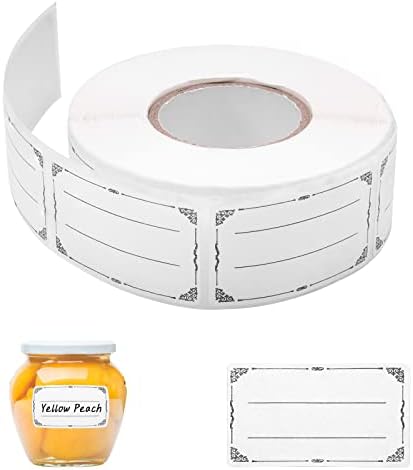 600 pcs Labels for Jars, Self Adhesive Jam Jar Labels, Sticky Label ...