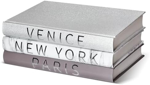 Amazon.com: Set of 3 Decorative Books for Home Decor - Coffee Table ...