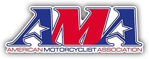 Amazon.com - AMA American Motorcyclist Association Logo Auto Car Bumper ...