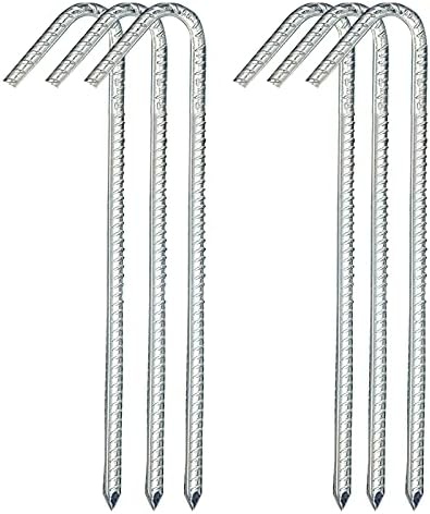Steel Ground Rebar Stakes Tent Nails Galvanized Garden Anchor Staples ...