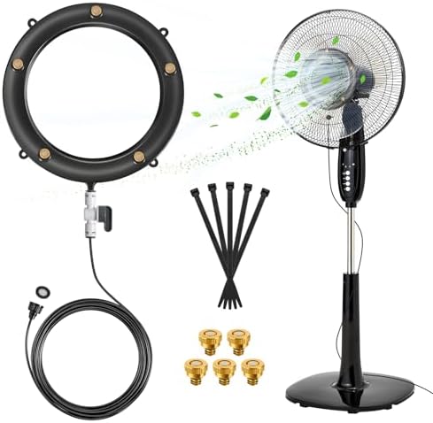 Amazon.com: HIRALIY Outdoor Fan Mister, 19.68FT Misting Line with 5 ...