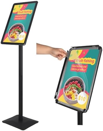 Amazon.com: AIKUPNEY Heavy Duty Pedestal Sign holder floor stand ...