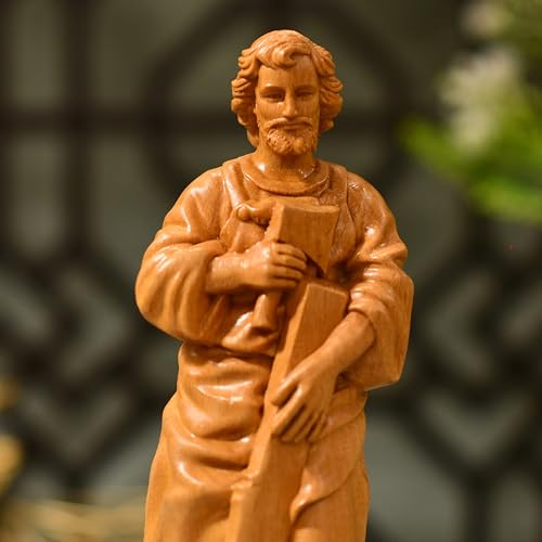 Amazon.com: St. Joseph the Carpenter Statue Fathers Day Gifts Gift ...