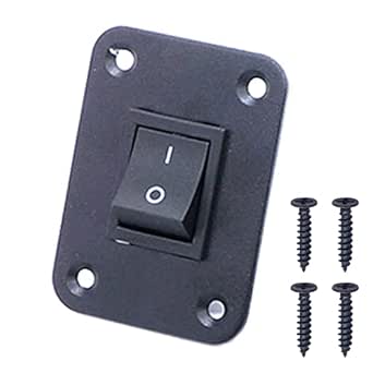 Twidec/Toggle Rocker Switch Panel Housing 1 Way Metal Aluminum Switch ...