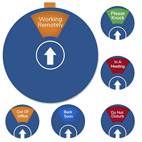 6 Options Office Privacy Signs - Do Not Disturb Rotating Door - Want It All