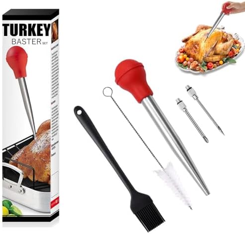 Amazon.com: Turkey Basters for Cooking Stainless Steel Turkey Baster ...