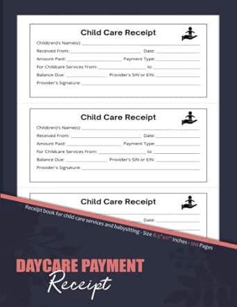 Daycare Payment Receipt: Over 300 Payment Receipt For Child Care ...
