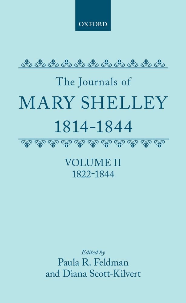 Amazon.com: The Journals of Mary Shelley: 9780198126744: Shelley, Mary ...