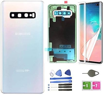 Amazon.com: Galaxy S10 Plus Back Glass Cover Replacement Housing Door ...