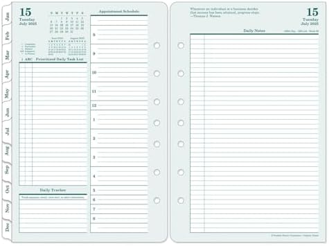 FranklinCovey - Original Two Page Per Day Ring-Bound Planner (Classic ...