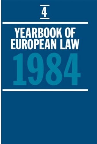 Yearbook of European Law 1984: v. 4: Buy Online at Best Price in Egypt - Souq is now Amazon.eg