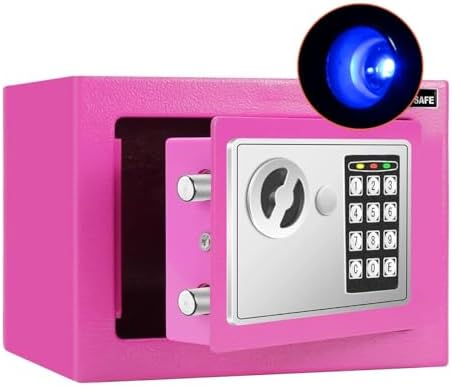 Voncabay Money Safe Box for Home with Sensor Light & Fireproof Money ...