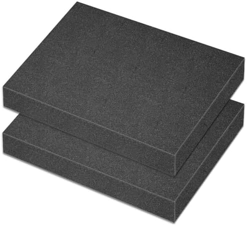 Amazon.com: Polyurethane Foam Padding, 2 PCS 16 x 12 x 2 Inch Black ...