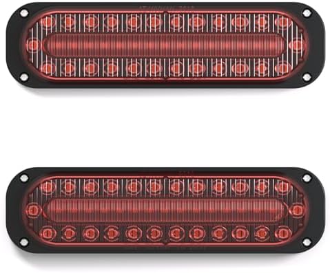 Amazon.com: AT-HAIHAN Pack of 2 Oval Red LED Trailer Stop Brake Turn ...